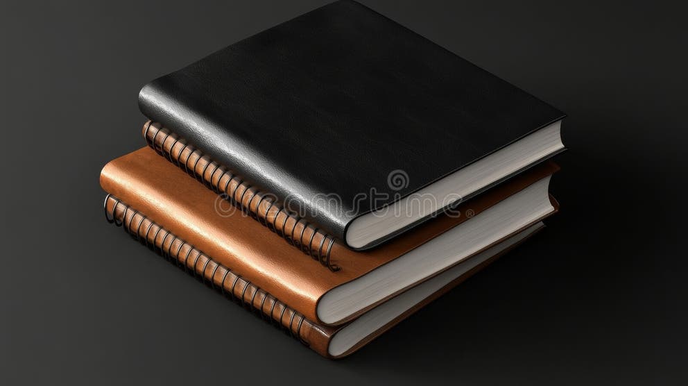 A Design Concept Featuring a Dark Background with Stacked Spiral ...