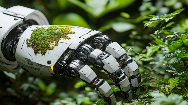 Design Concept of Grass-covered Human Arm with Lush Robotic Hand, 3D ...