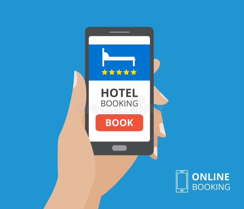 Hand Holding Smartphone With Blank Screen Stock Vector - Illustration ...