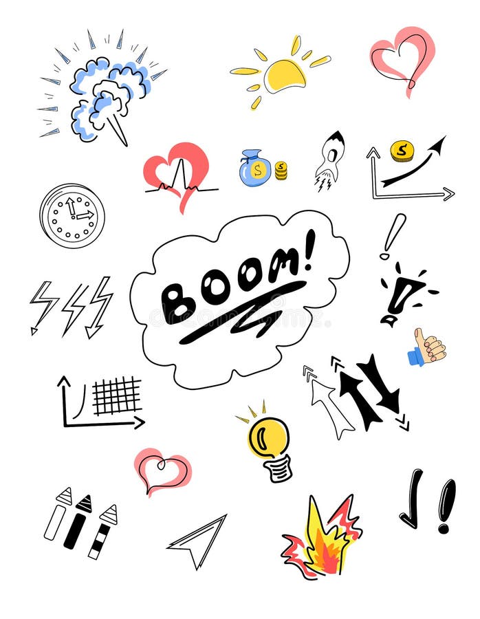 Design Concept of Idea, Finding a Solution To the Problem, Boom. Vector ...