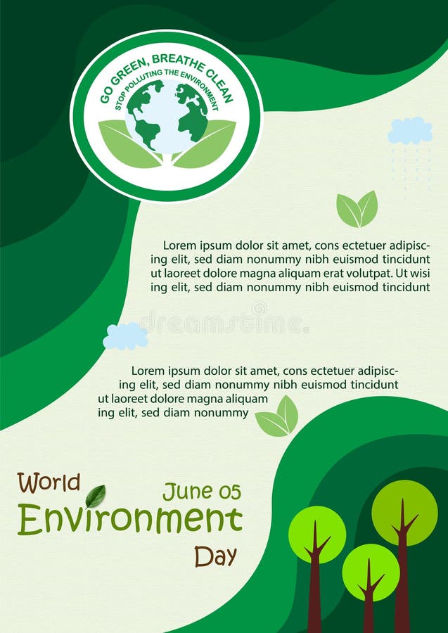 Design and Concept Poster Campaign of World Environment Day Stock ...