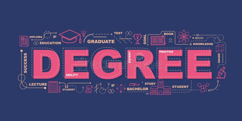 Design Concept of Word DEGREE Website Banner Stock Vector ...