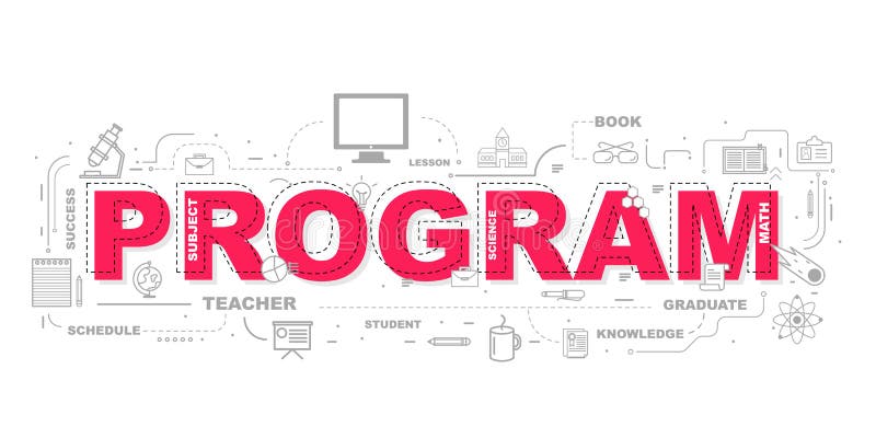 Skill Word for Education with Icons Flat Design. Stock Illustration ...