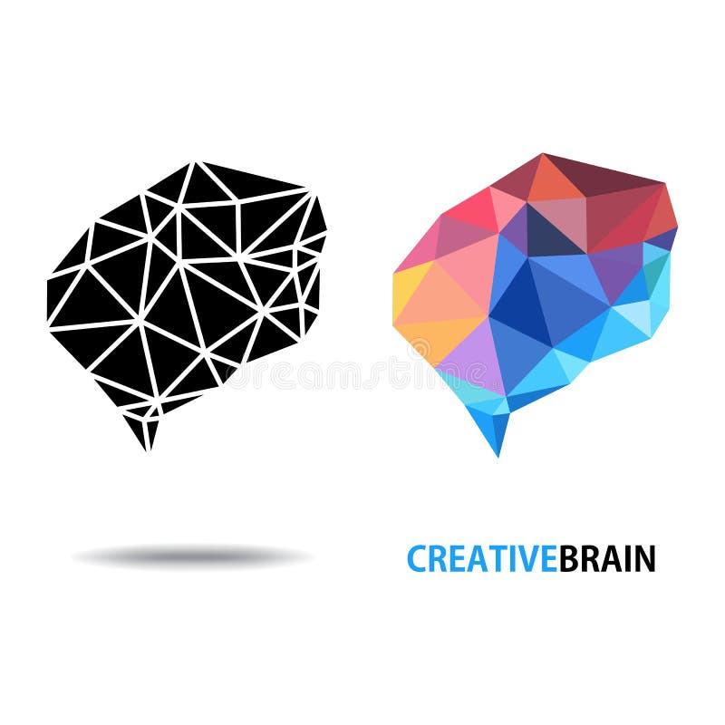 Design Conceptual Polygon Style Brain. Stock Vector - Illustration of ... Design Conceptual Polygon Style Brain. Stock Vector - Illustration of ...