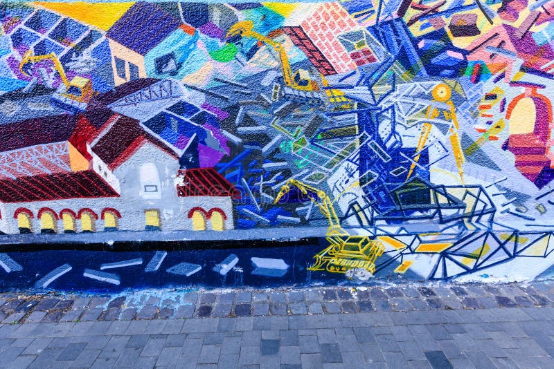 Representation of Urban Evolution by Drawing on City Walls. Urban ...