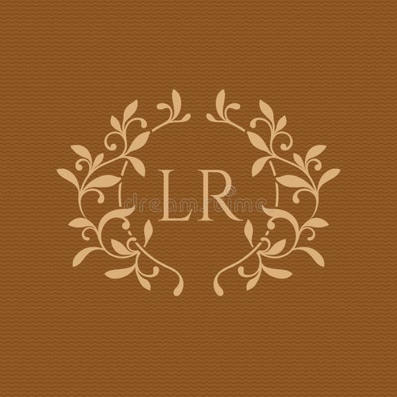 Floral Circular Monogram Frame. Classic Decorative Element ÑŽ Stock ...