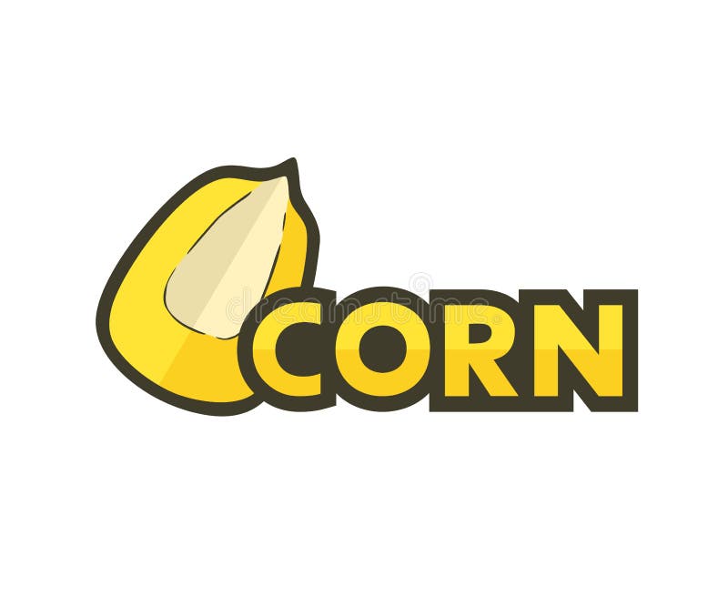 Design of Corn Grain Illustration Stock Vector - Illustration of ...