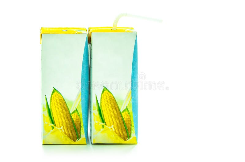 Design of Corn Milk Packaging Stock Image - Image of maize, design ...