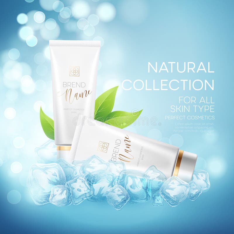 Design Cosmetics Product Advertising. Vector Illustration Stock Vector ...