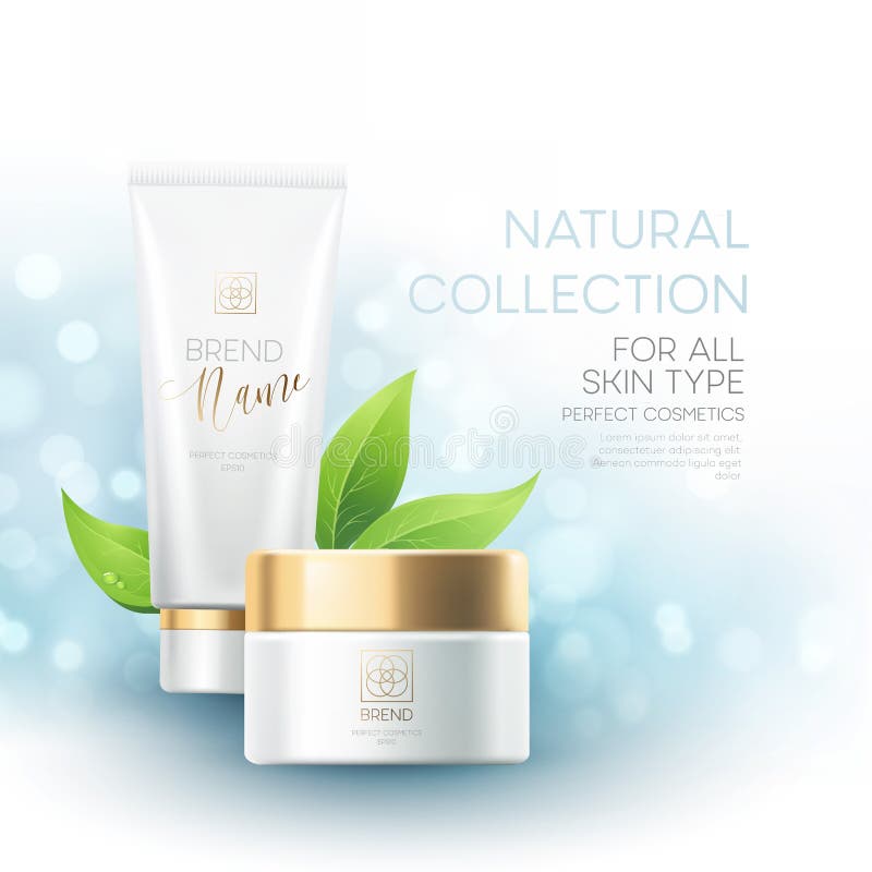 Design Cosmetics Product Advertising. Vector Illustration Stock Vector ...