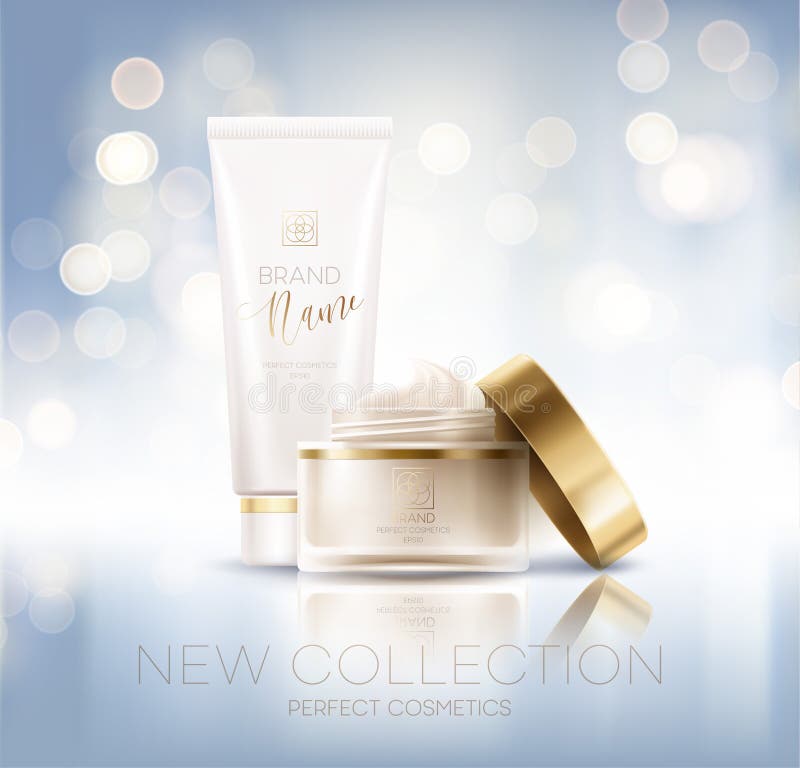 Design Cosmetics Product Advertising. Vector Illustration Stock Vector ...