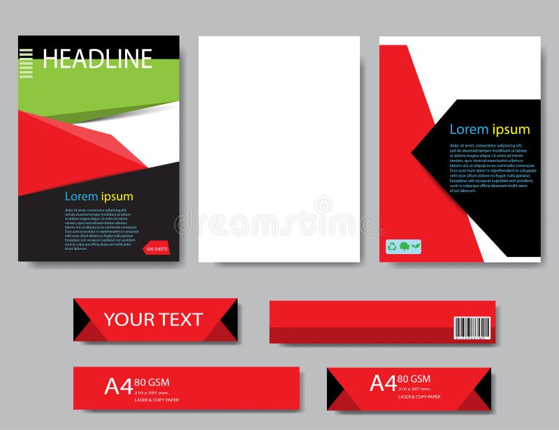 Design Cover Paper Report. Abstract Geometric Vector Template Stock ...