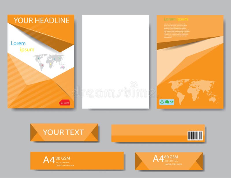 Design Cover Paper Report. Abstract Geometric Vector Template Stock ...