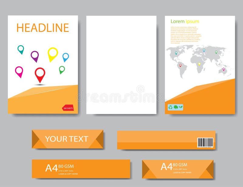 Design Cover Paper Report. Abstract Geometric Vector Template Stock ...