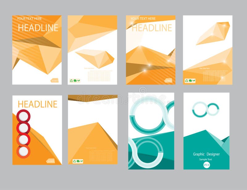 Design Cover Paper Report. Abstract Geometric Vector Template Stock ...