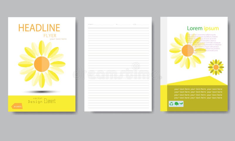 Design Cover Paper Report. Abstract Geometric Vector Template Stock ...