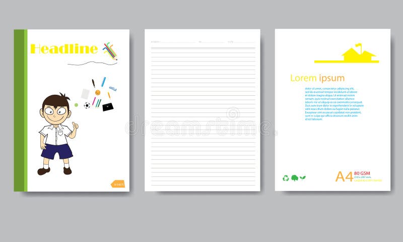 Design Cover Paper Report. Abstract Geometric Vector Template Stock ...