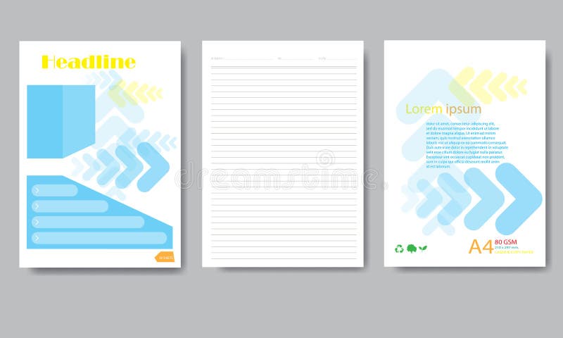 Design Cover Paper Report. Abstract Geometric Vector Template Stock ...