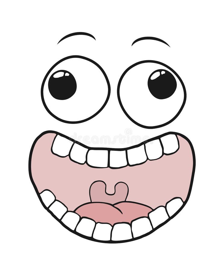 Design of Crazy Face Illustration Stock Vector - Illustration of ...