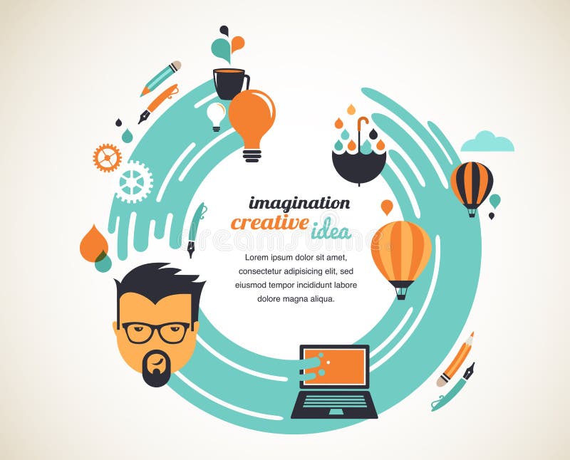 Design, Creative, Idea and Innovation Concept Stock Vector ...