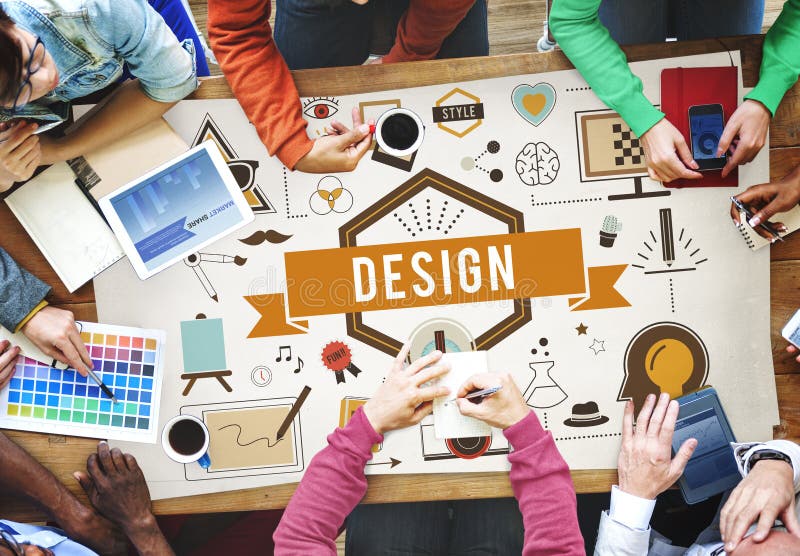 Design Creative Ideas Model Planning Sketch Concept Stock Image - Image ...