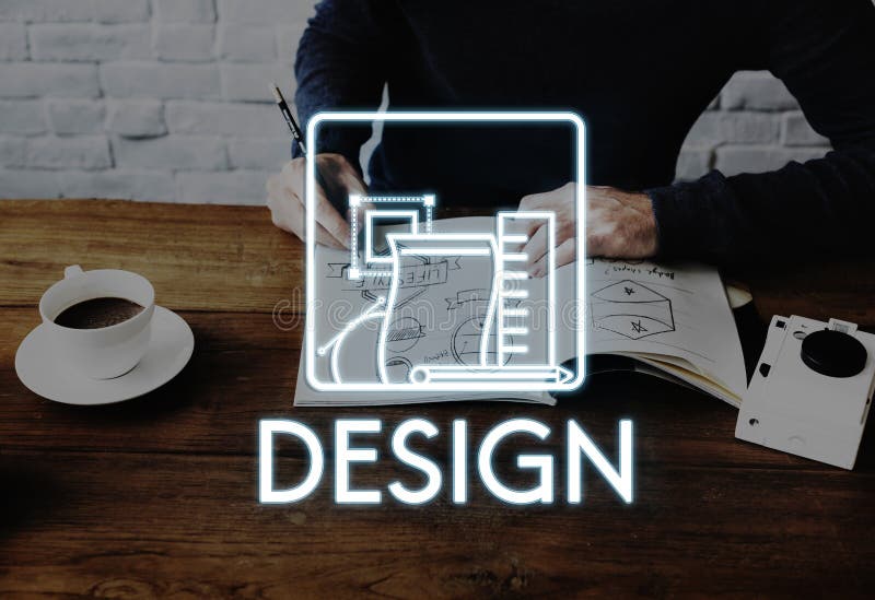 Design Creative Ideas Model Sketch Draft Concept Stock Photo - Image of ...