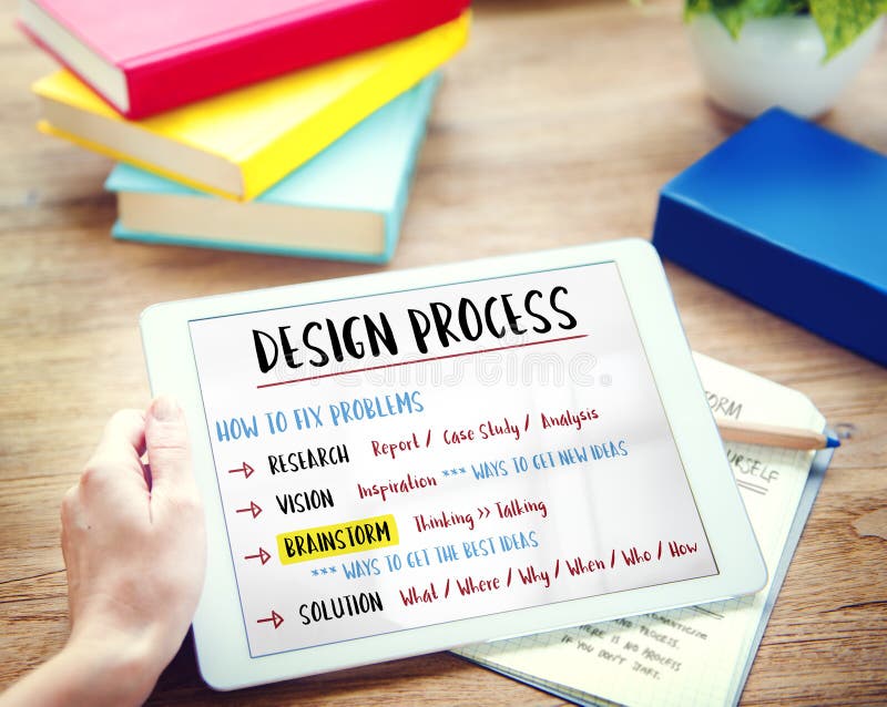 Design Creative Process Solution Concept Stock Image - Image of ...