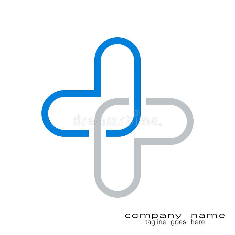 Creative Sample Design Cross Logo Stock Vector - Illustration of health ...