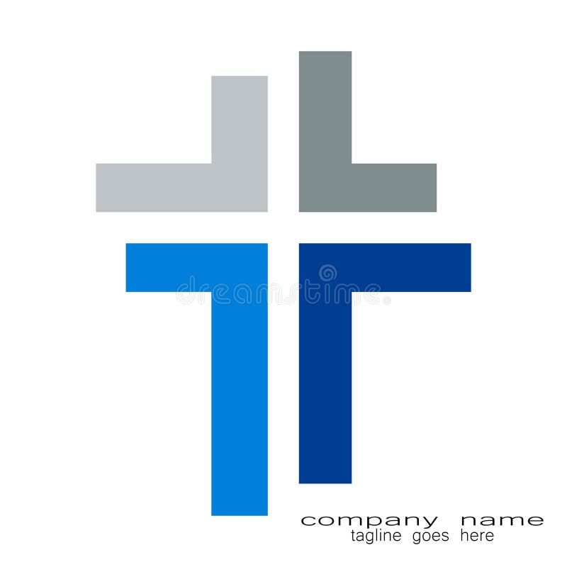 Creative cross logo stock vector. Illustration of colorful - 107387651