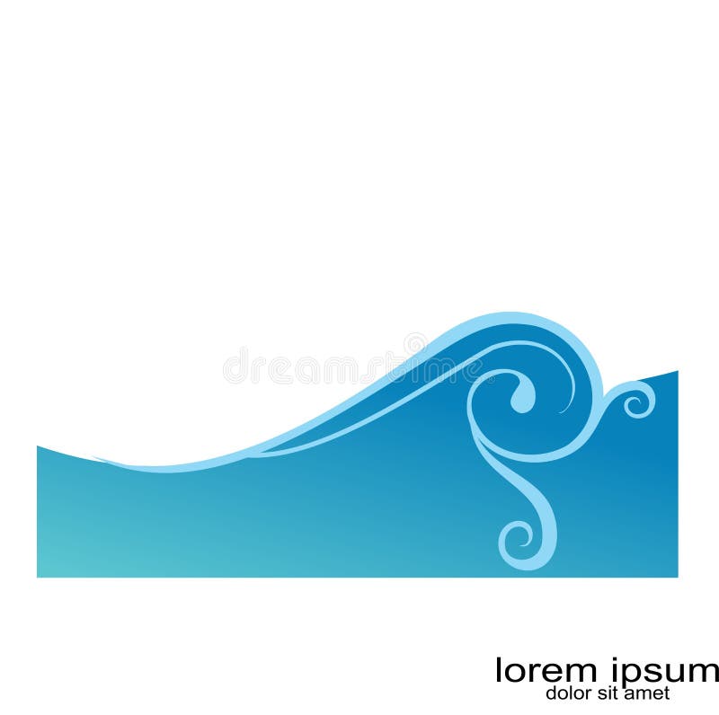 Creative Sample Design Wave Logo Stock Vector - Illustration of ...