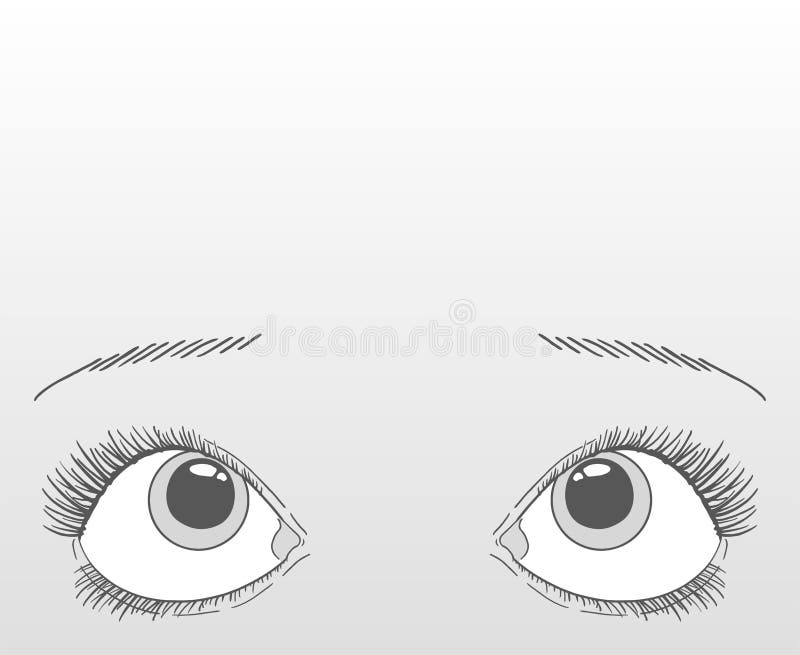 Design of Curious Eyes Looking Stock Vector - Illustration of pupil ...
