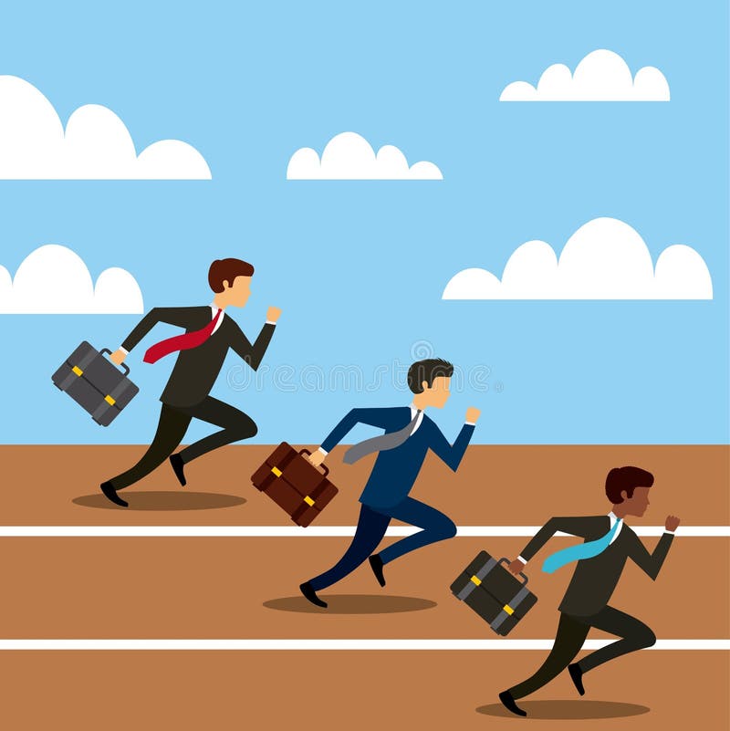 Design D'entreprise Concurrentiel Illustration Stock - Illustration du ...