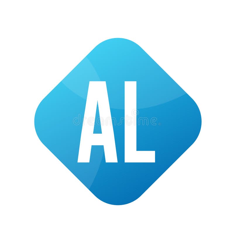 Design De Logotipo De Letra Al Com Estilo Simples Ilustração do Vetor ...