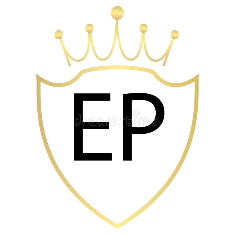 Design De Logotipo De Letra Ep Com Estilo Simples Ilustração do Vetor ...