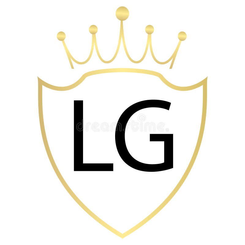 Design De Logotipo De Letra Lg Com Estilo Simples Ilustração do Vetor ...