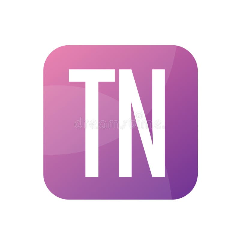 Design De Logotipo De Letra Tn Com Estilo Simples Ilustração do Vetor ...