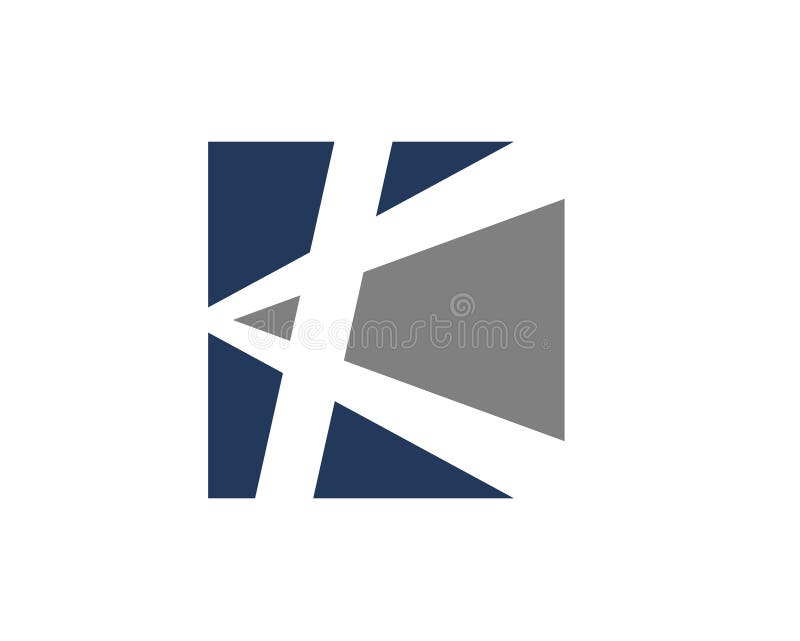 Design De Logotipo Quadrado Com Letra K 5 Ilustração do Vetor ...