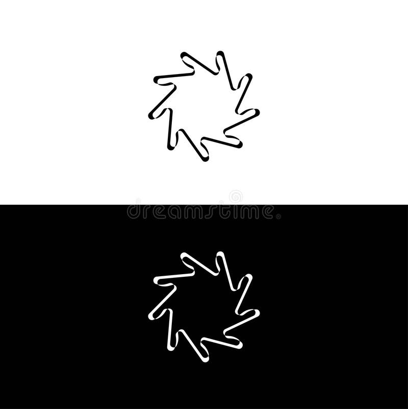 Design De Modelo De Logotipo De Vetor Circular Ilustração do Vetor ...