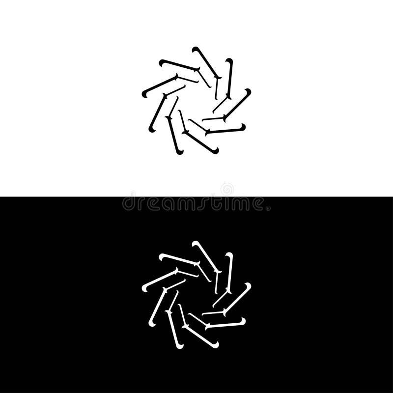 Design De Modelo De Logotipo De Vetor Circular Ilustração do Vetor ...