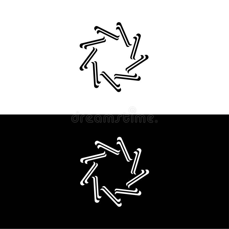 Design De Modelo De Logotipo De Vetor Circular . Ilustração do Vetor ...