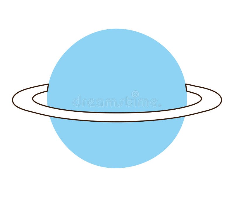 Design de saturno azul ilustração do vetor. Ilustração de rabisco ...