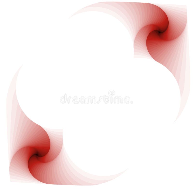 Design for Decoration with Abstract Pieces in Gradient Red Color Stock ...