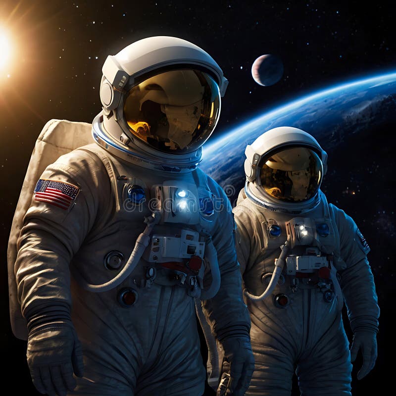 The Design Depicts a Group of Intrepid Space Explorers Embarking on an ...