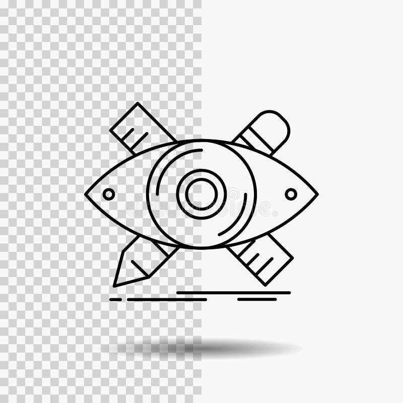 Design, Designer, Illustration, Sketch, Tools Line Icon on Transparent ...