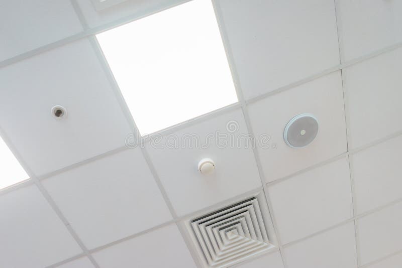 Design and Details of the Modern Device Ceilings in the Room. Stock ...