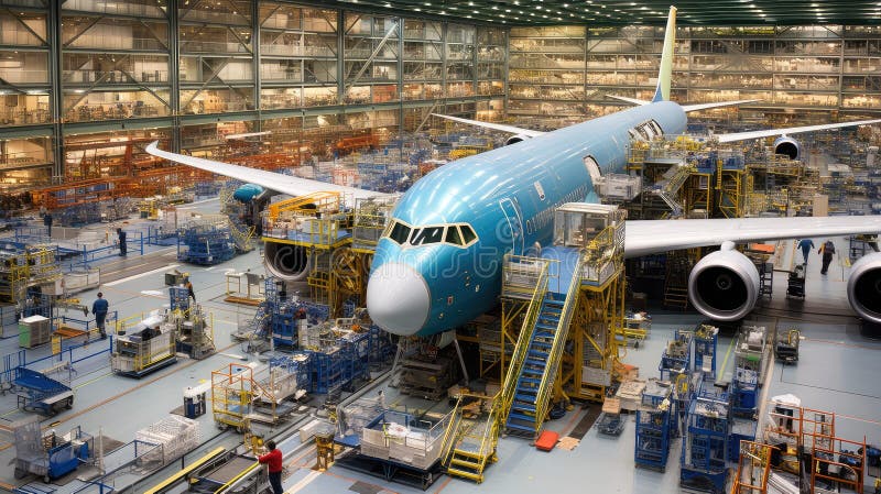 Design Development Aircraft Manufacturing Stock Illustration ...