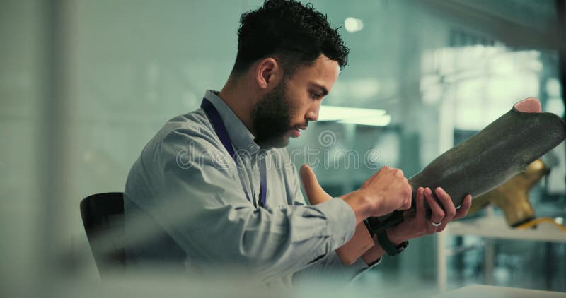 Design, Development and Man in Lab with Prosthetic Leg, Maintenance and ...