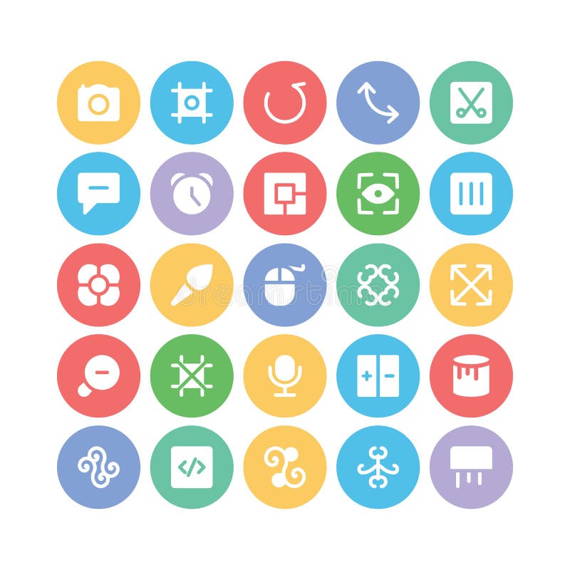Design & Development Vector Icons 12 Stock Illustration - Illustration ...