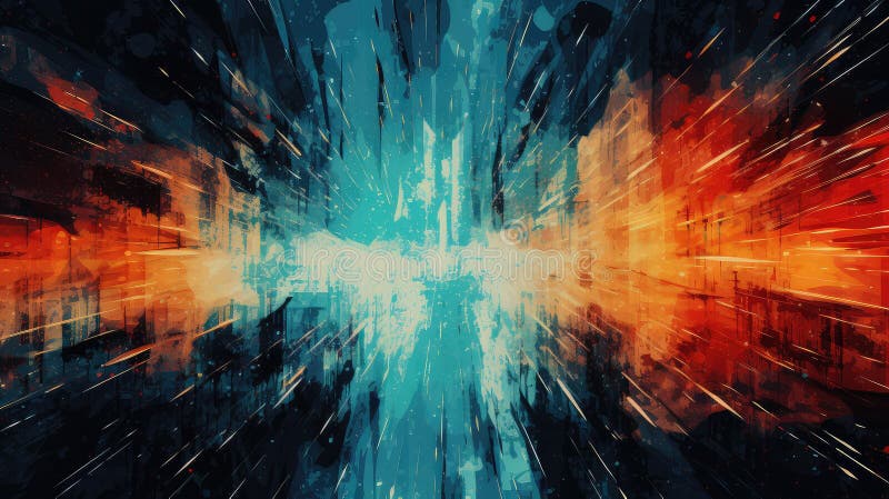 Design Digital Distortion Storm Stock Illustration - Illustration of ...