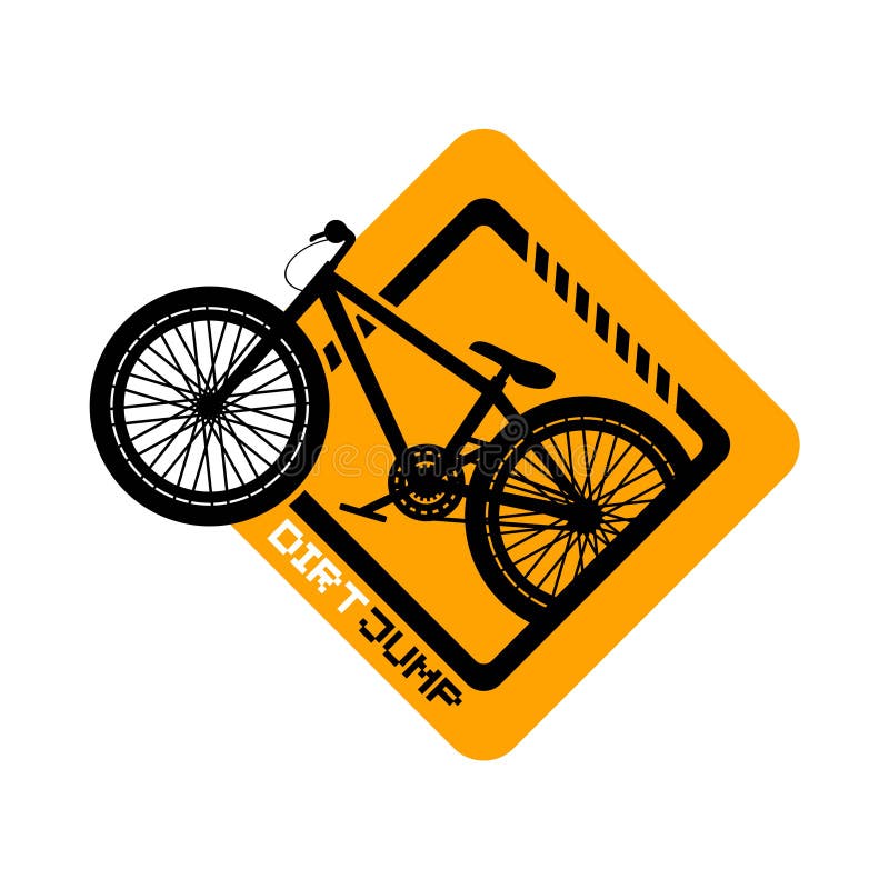 Design of Dirt Jump Bicycle Stock Vector - Illustration of bike, track ...
